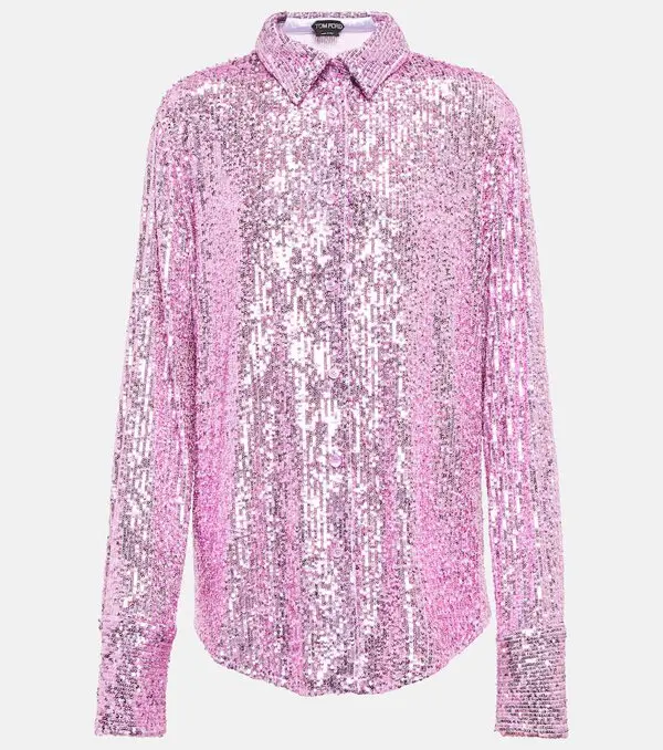 TOM FORD Sequined Shirt - Pink