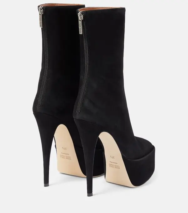 Paris Texas Ivana Suede Platform Ankle Boots