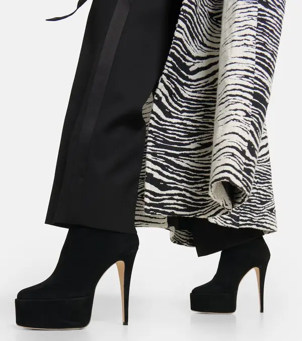 Paris Texas Ivana Suede Platform Ankle Boots
