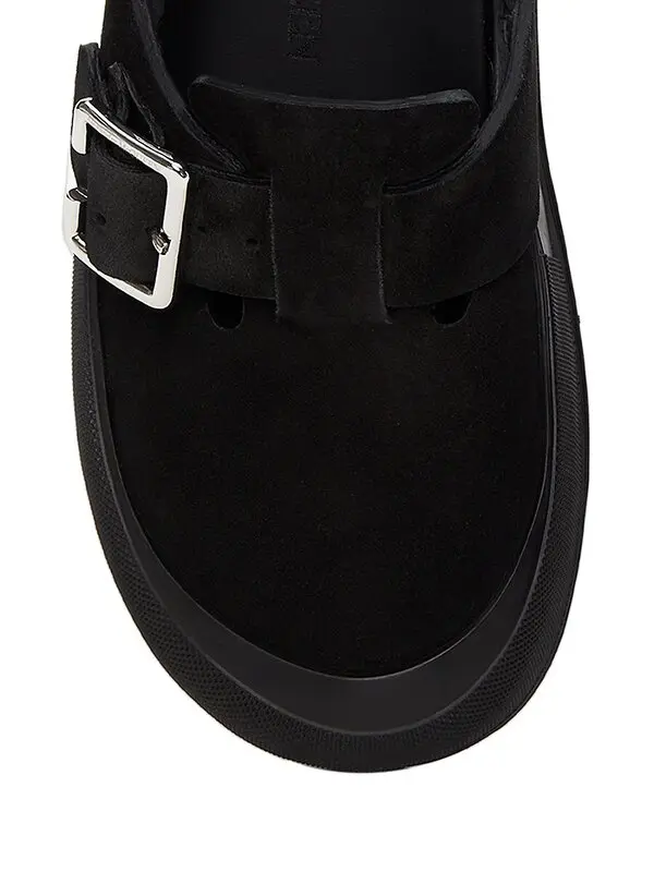 Alexander McQueen Buckled Leather Platform Sandals