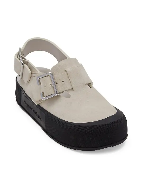 Alexander McQueen Buckled Leather Platform Sandals