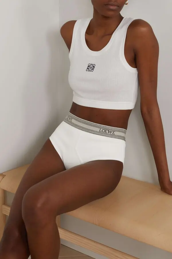 Loewe Jacquard-trimmed Stretch-jersey Briefs