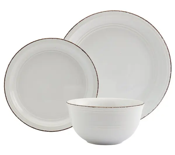 TABLETOPS UNLIMITED Farmhouse 12-piece Dinnerware Set - One-color