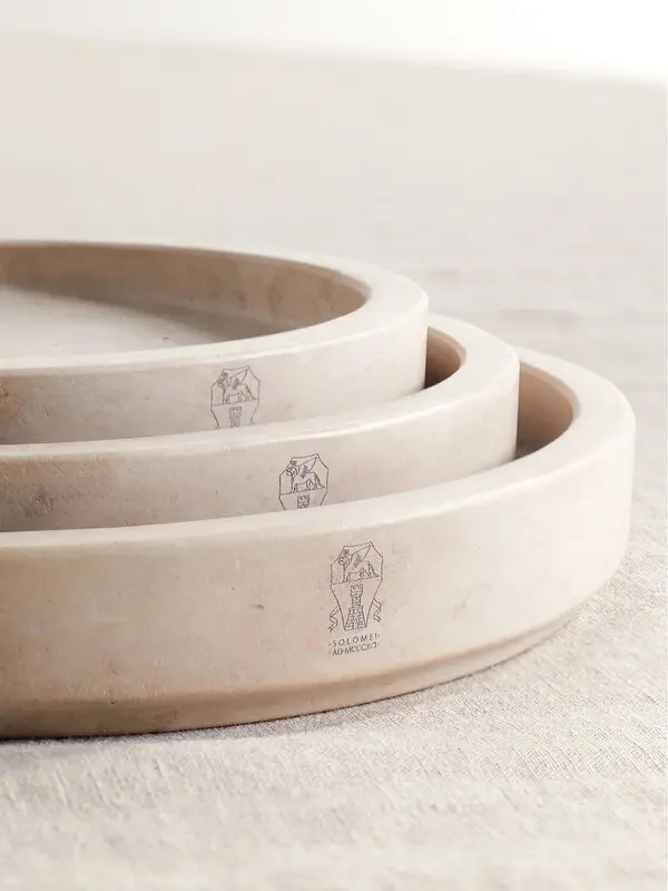 Brunello Cucinelli Set Of Three Stone Plates