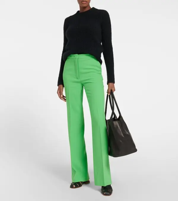 Gabriela Hearst Vesta High-rise Wide-leg Wool Pants