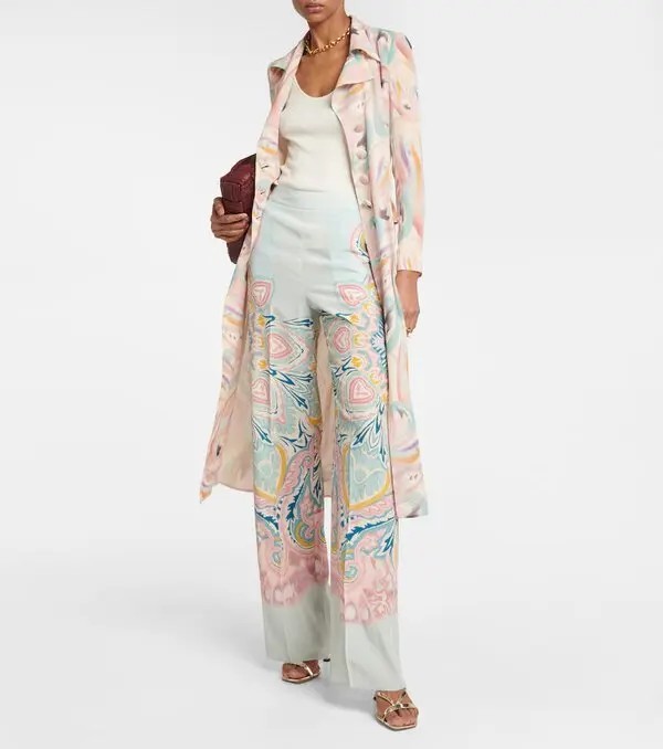 Etro Printed Silk Coat