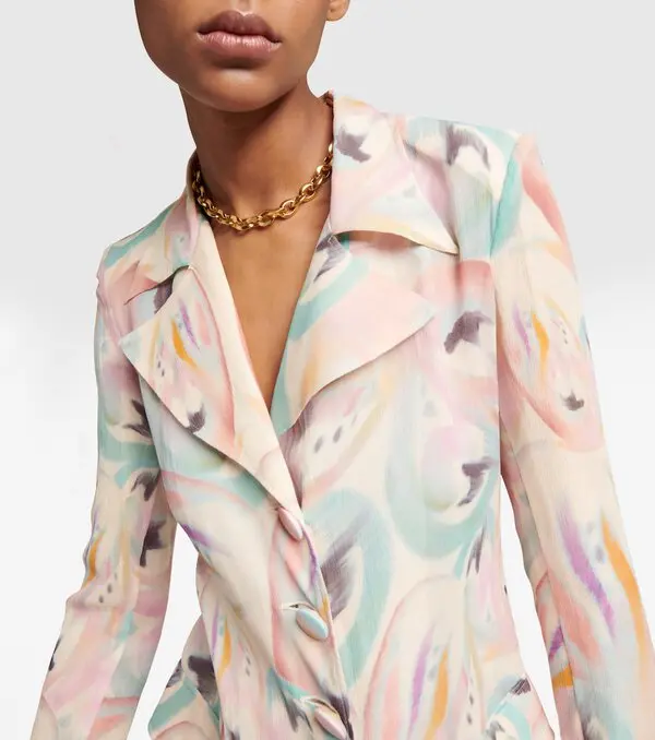 Etro Printed Silk Coat