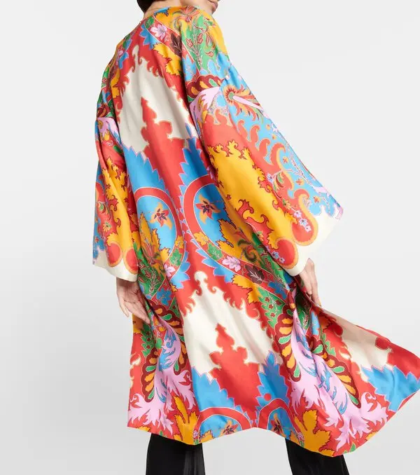 Etro Printed Silk Beach Cover-up