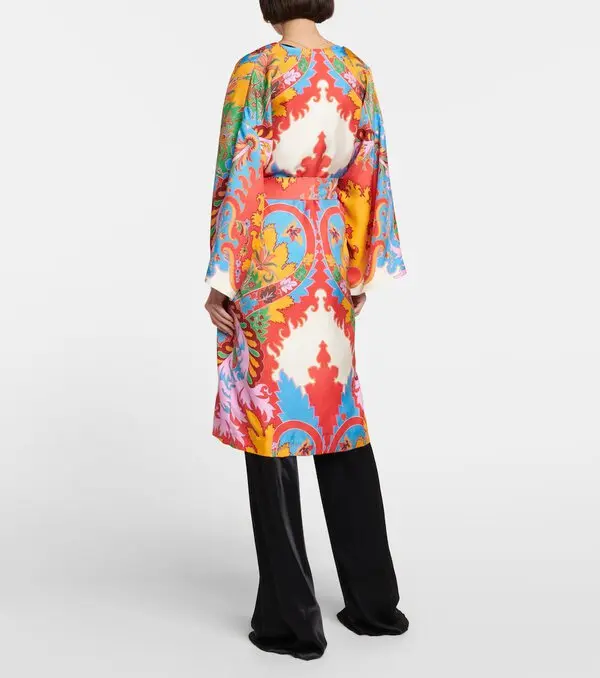 Etro Printed Silk Beach Cover-up