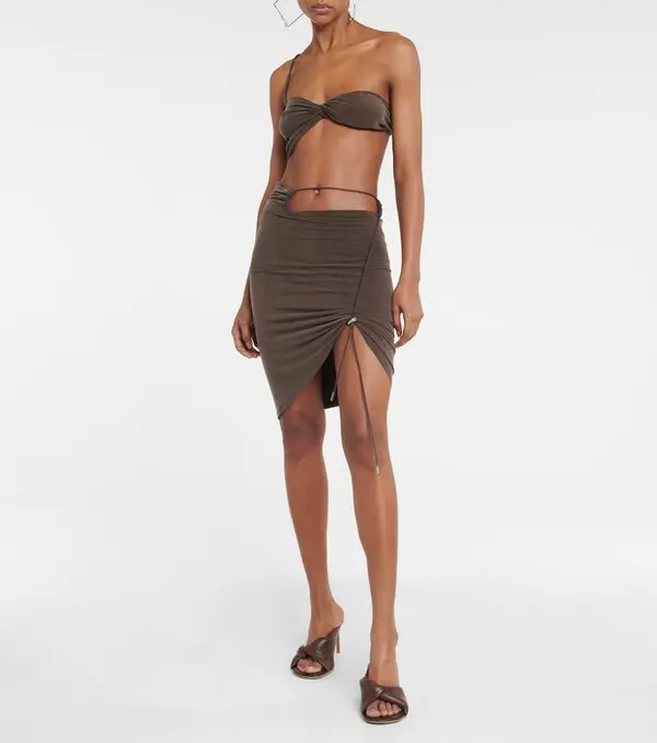 Jacquemus Le Bandeau Espelho Bra Top - Brown