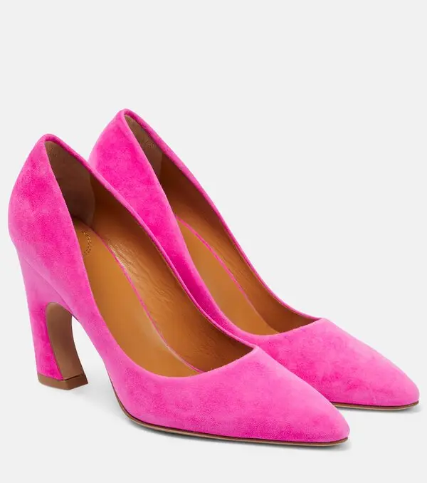 Chloé Oli Suede Pumps - Pink