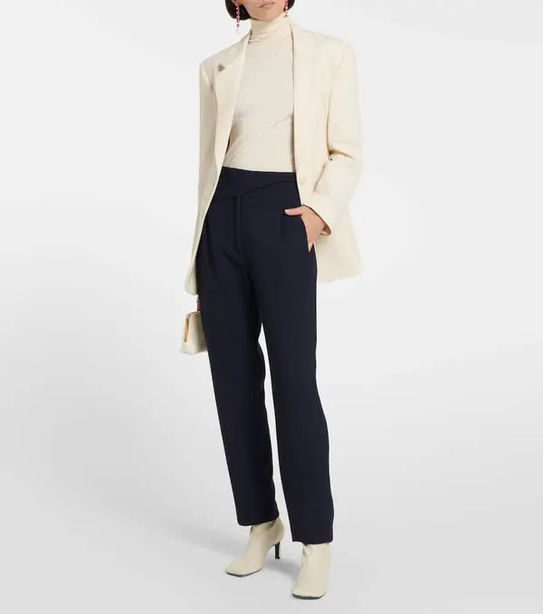 BLAZÉ MILANO Basque High-rise Virgin Wool Pants