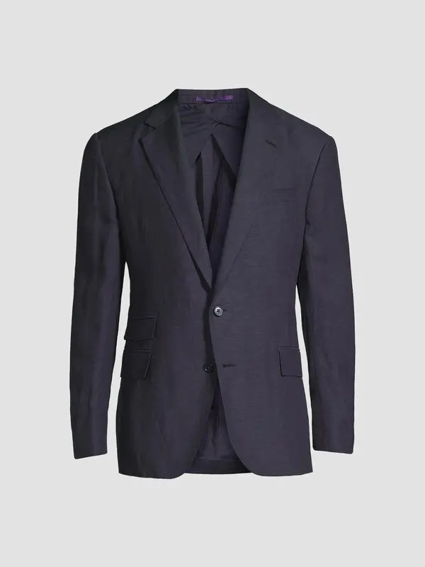 Ralph Lauren Purple Label Kent Linen & Silk Canvas Jacket