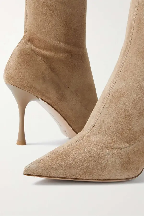 GIANVITO ROSSI 85 Suede Ankle Boots