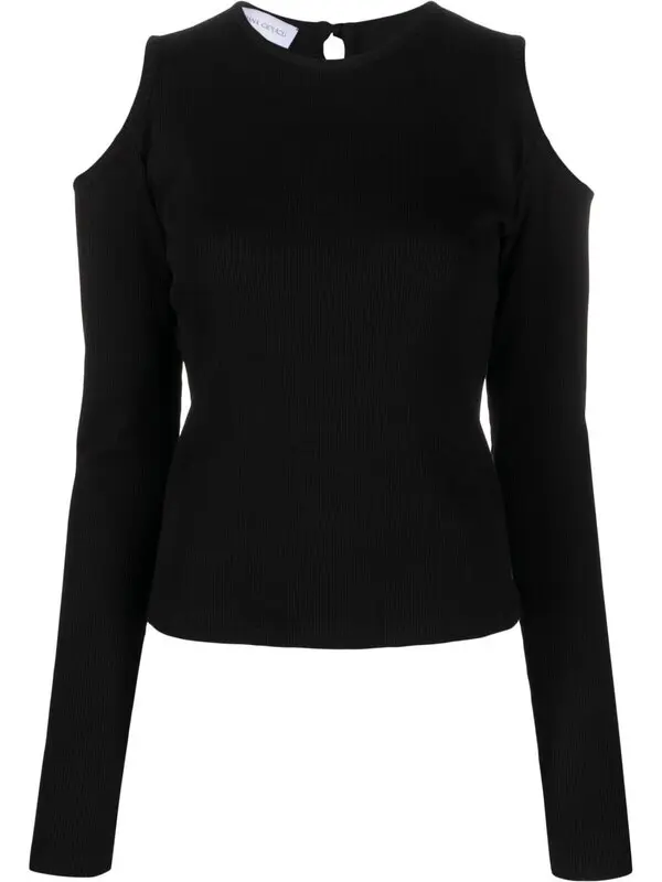 IOANA CIOLACU Cut-out Cold-shoulder Top