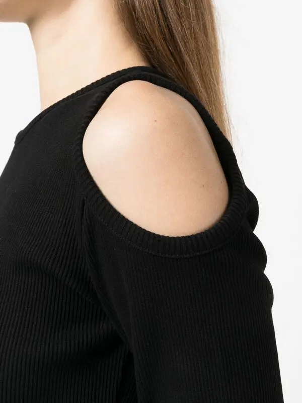 IOANA CIOLACU Cut-out Cold-shoulder Top