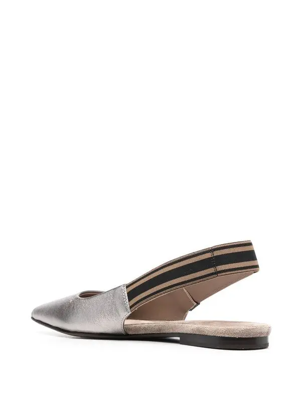 Brunello Cucinelli Pointed-toe Flat Ballerina Shoes