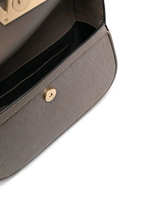Karl Lagerfeld Logo-embossed Leather Tote Bag