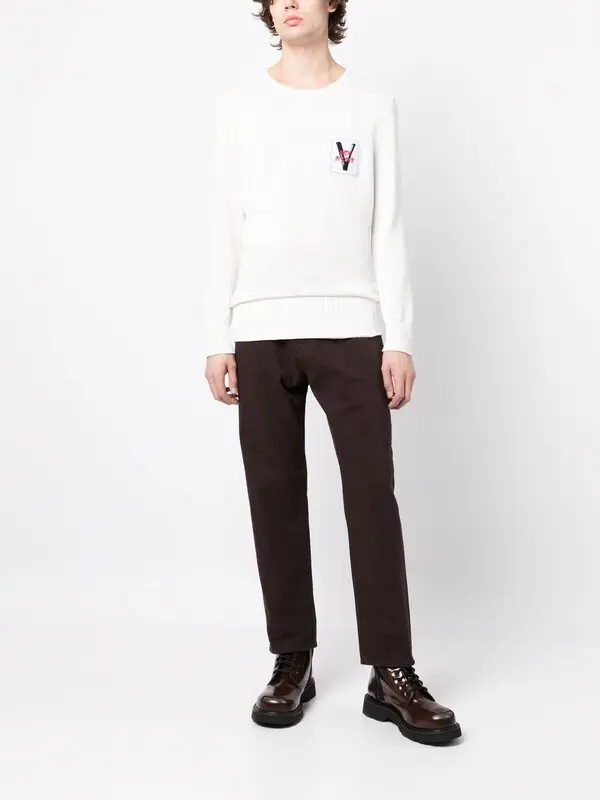 PORTS V Logo-patch Jumper - White