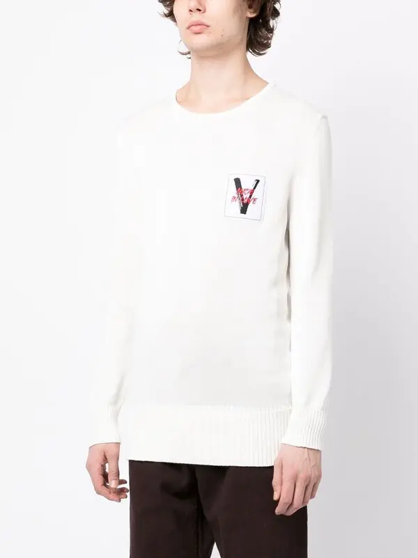 PORTS V Logo-patch Jumper - White