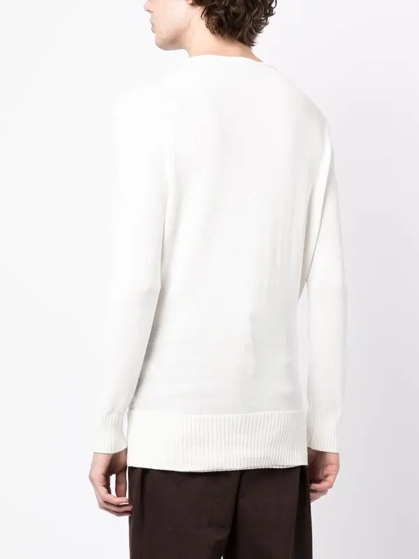 PORTS V Logo-patch Jumper - White