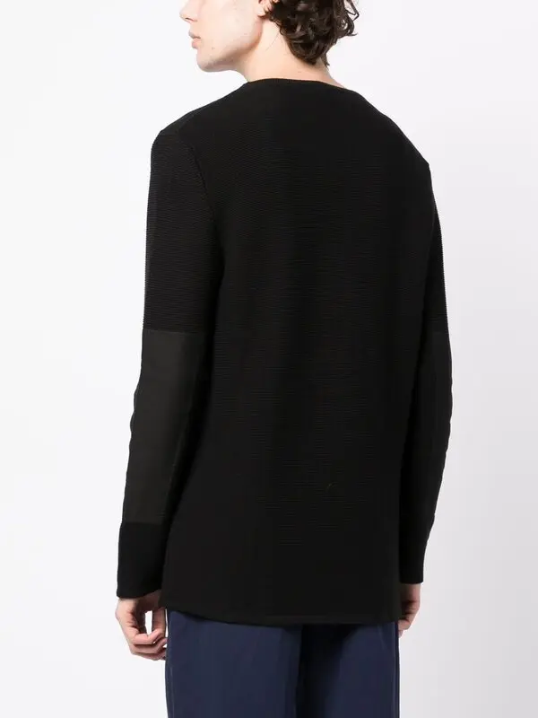 PORTS V Logo-patch Crew-neck Jumper