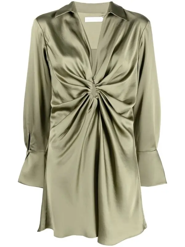 Simkhai Gathered-detail Shirt Dress