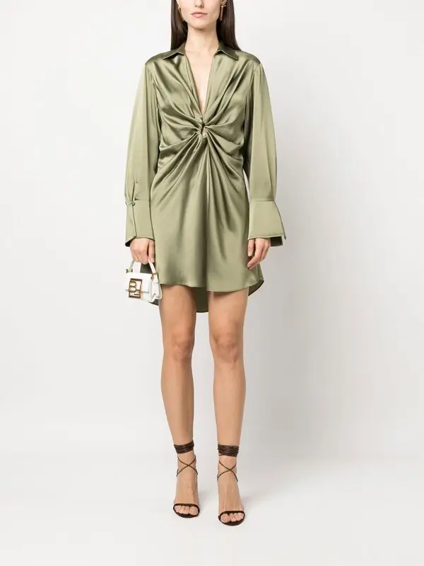 Simkhai Gathered-detail Shirt Dress