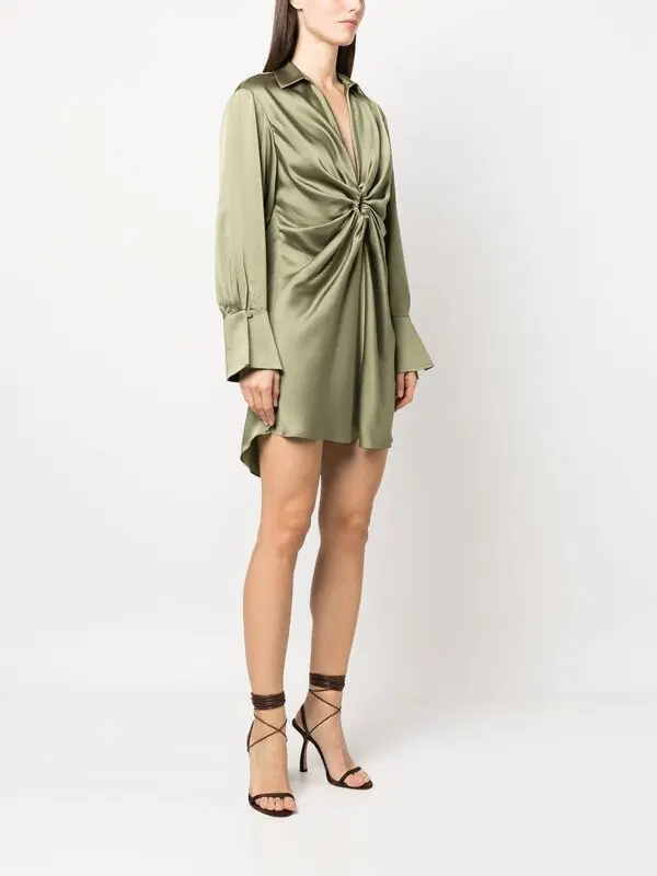 Simkhai Gathered-detail Shirt Dress