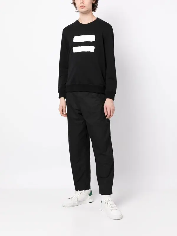 PORTS V Slogan-print Long-sleeve Sweatshirt