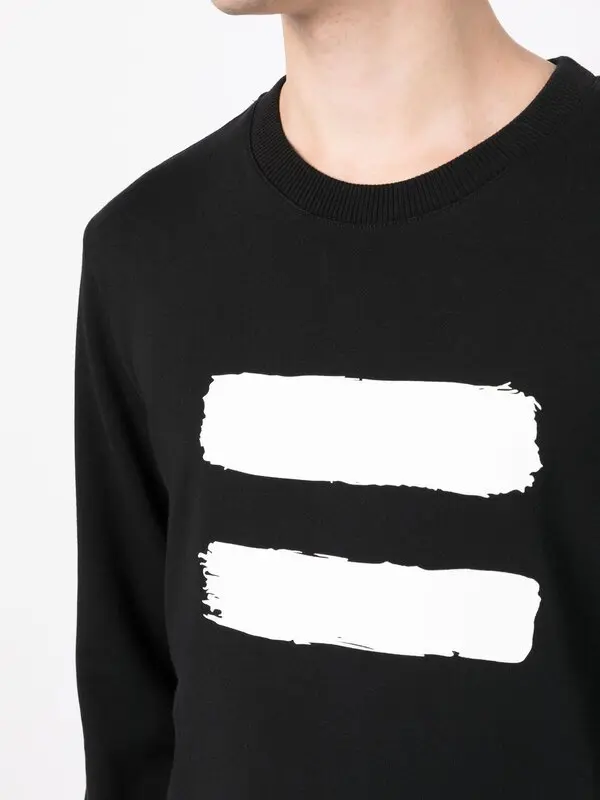 PORTS V Slogan-print Long-sleeve Sweatshirt