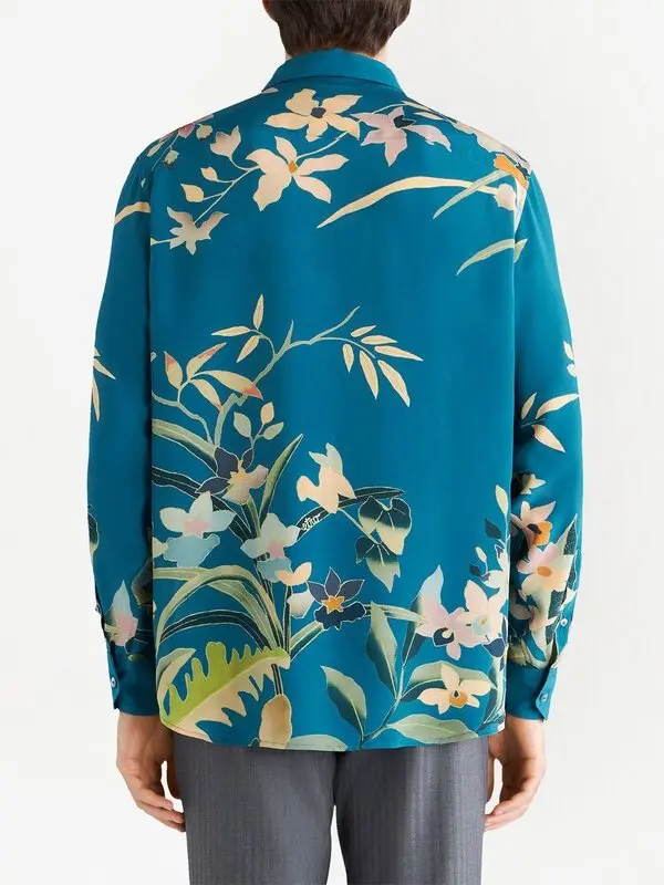 Etro Long-sleeve Floral-print Shirt