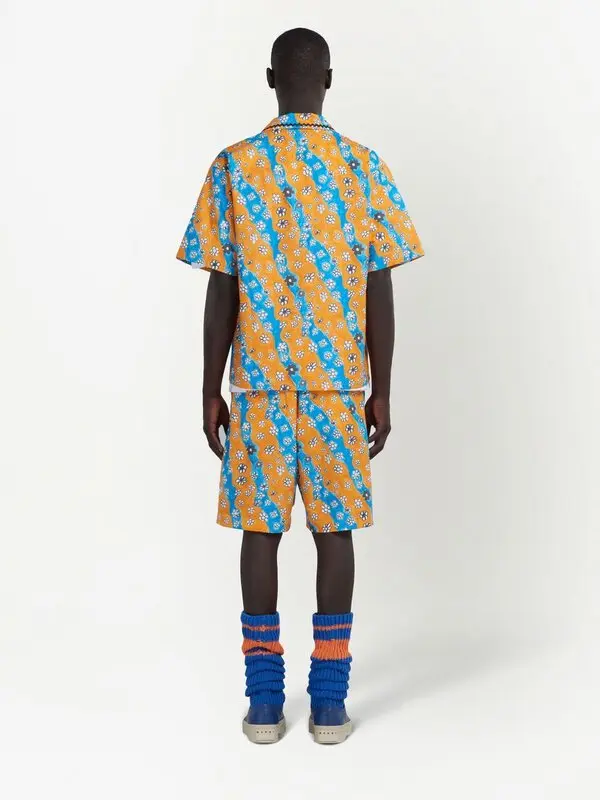 Marni Wave Daisy-print Shorts