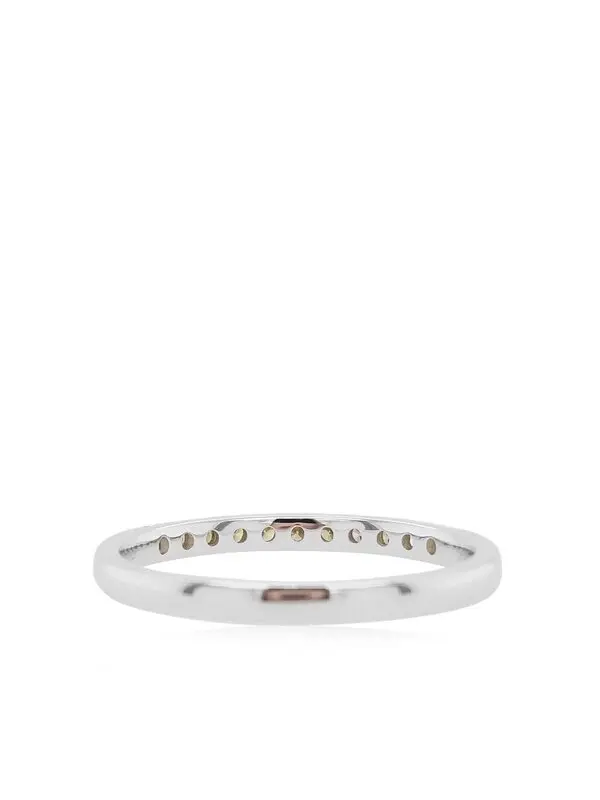 HYT JEWELRY 18kt White Gold Diamond Band Ring