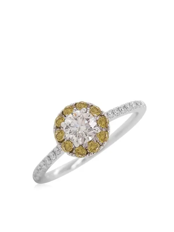 HYT JEWELRY 18kt White Gold Diamond Ring