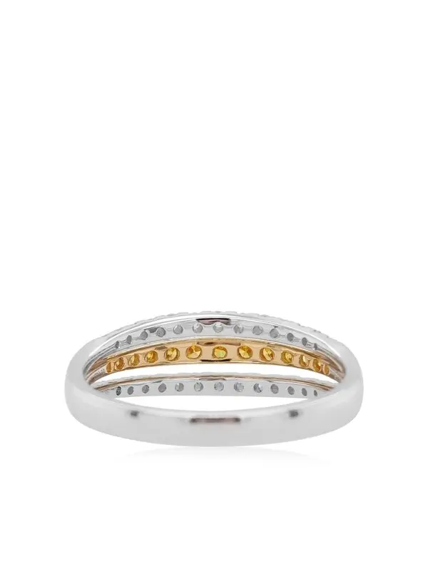 HYT JEWELRY 18kt White Gold Diamond Band Ring