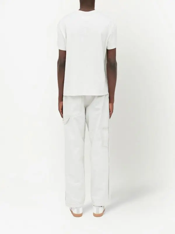 MAISON MARGIELA Numeric Logo-embroidered T-shirt - White