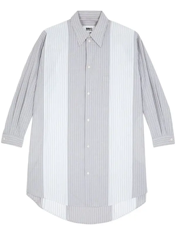 MAISON MARGIELA Striped Cotton Shirt Dress
