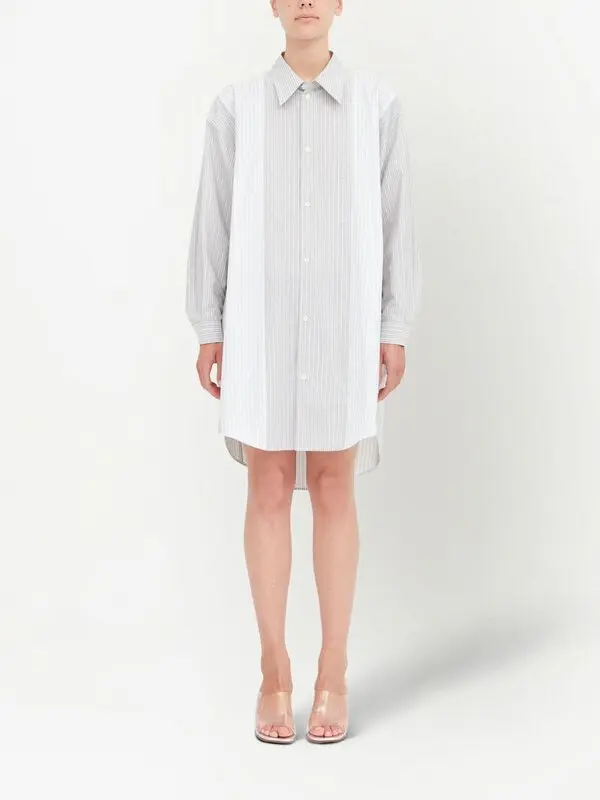 MAISON MARGIELA Striped Cotton Shirt Dress