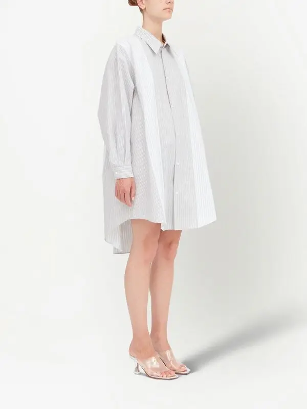 MAISON MARGIELA Striped Cotton Shirt Dress