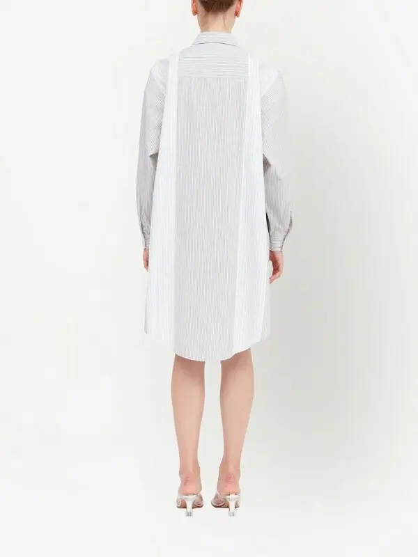 MAISON MARGIELA Striped Cotton Shirt Dress