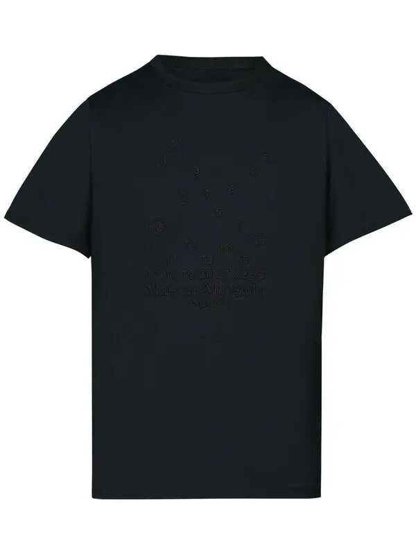 MAISON MARGIELA Numeric Logo-embroidered T-shirt