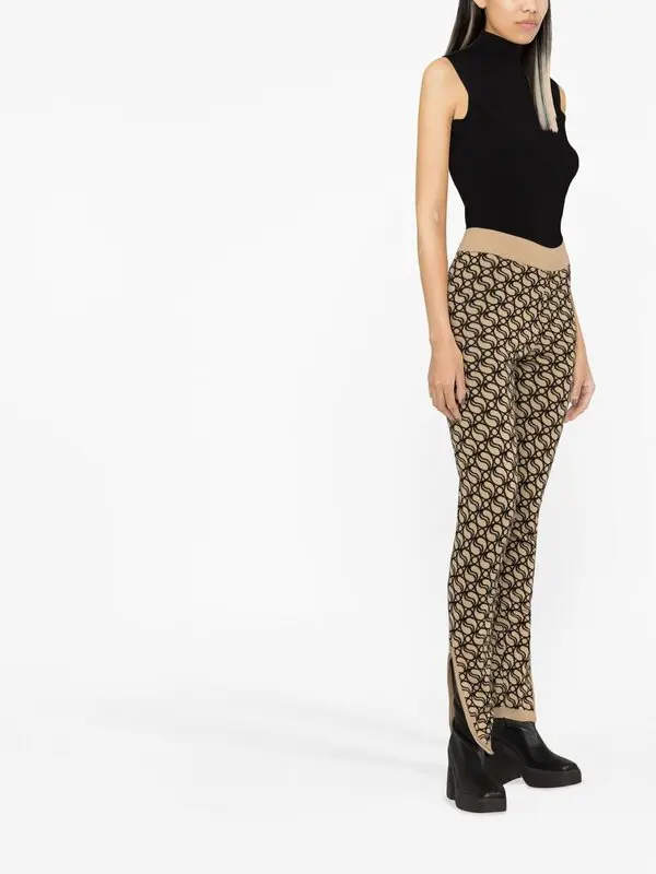 Stella McCartney Wave-pattern Knitted Trousers