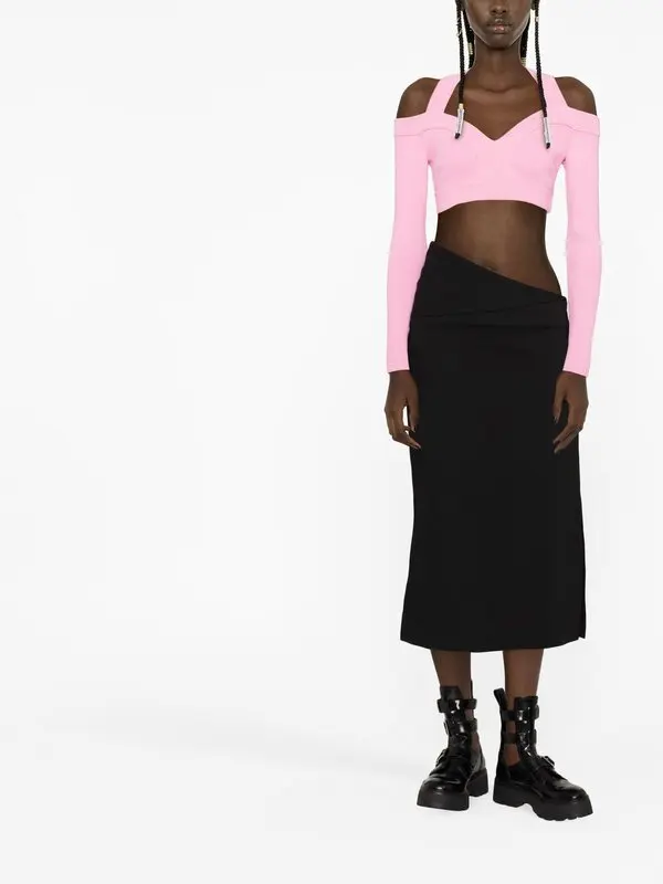 Alexander McQueen Cut-out Knit Top - Pink