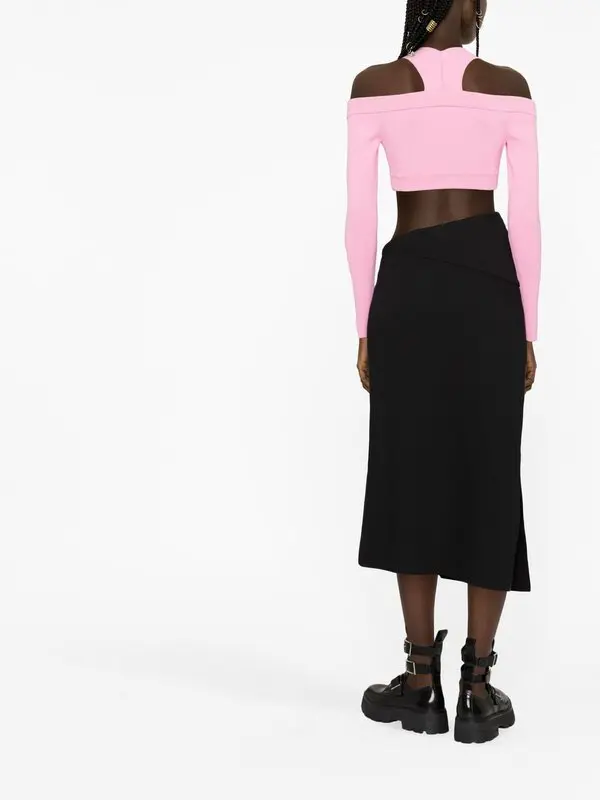 Alexander McQueen Cut-out Knit Top - Pink
