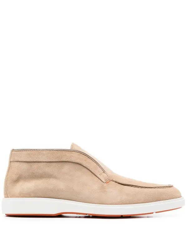 Santoni 25mm Slip-on Suede Boots