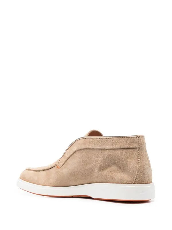 Santoni 25mm Slip-on Suede Boots