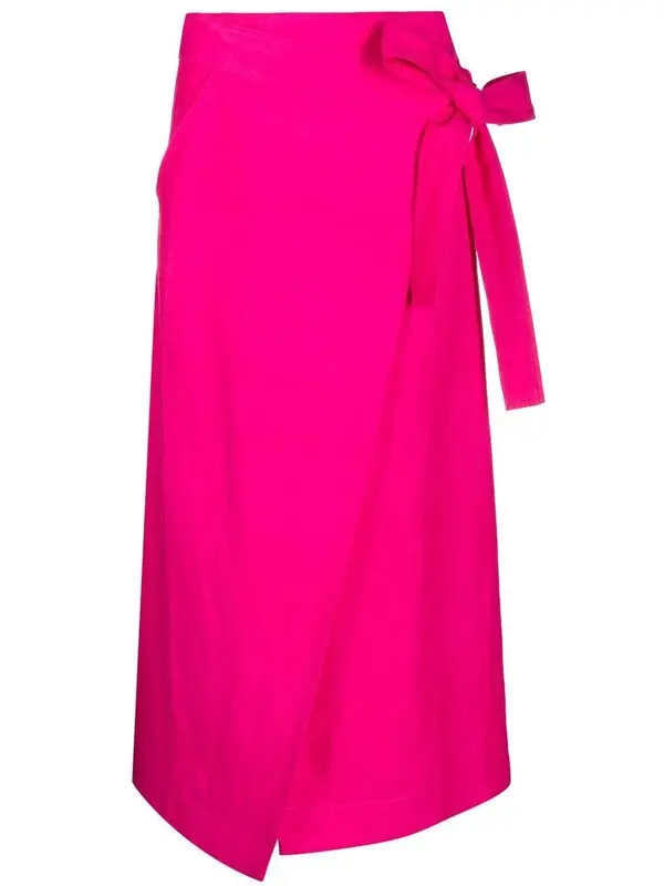 P.a.r.o.s.h Wrap Midi Skirt - Pink