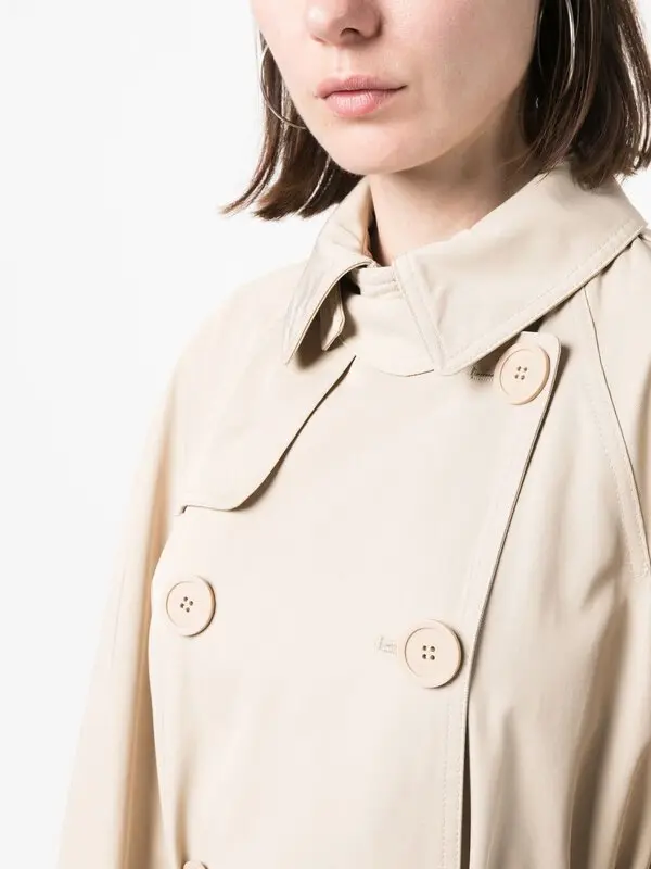 Emporio Armani Belted Trench Coat - Neutrals