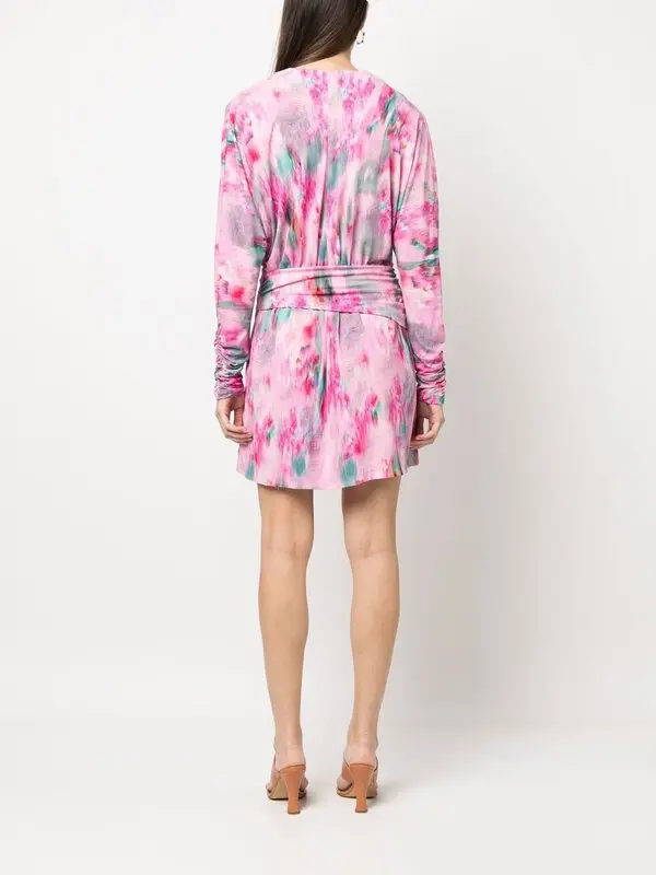 IRO PARIS Abstract-print Mini Dress